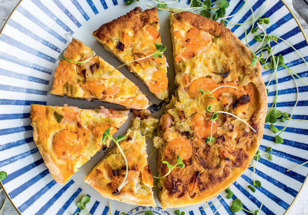 Quiche de camarão e queijo: receita paradisíaca para perder o rumo